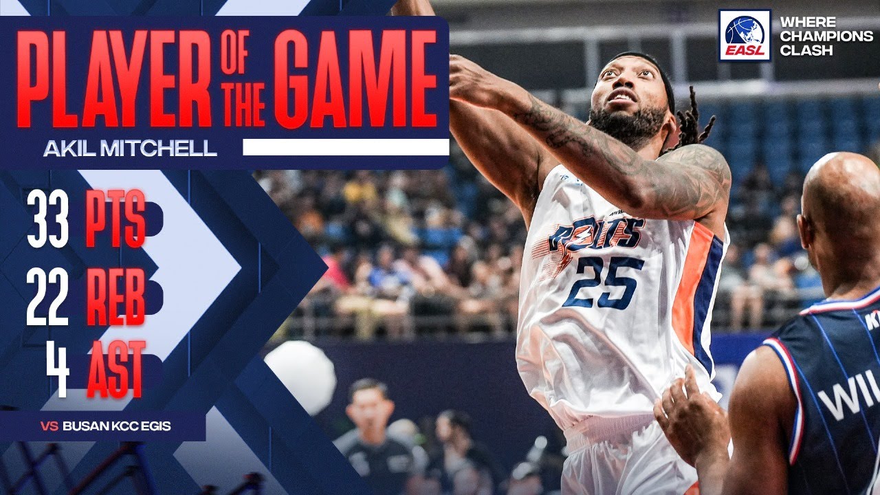 Player of the Game: Meralco Bolts Akil Mitchell 33 Points vs. Busan KCC Egis | EASL